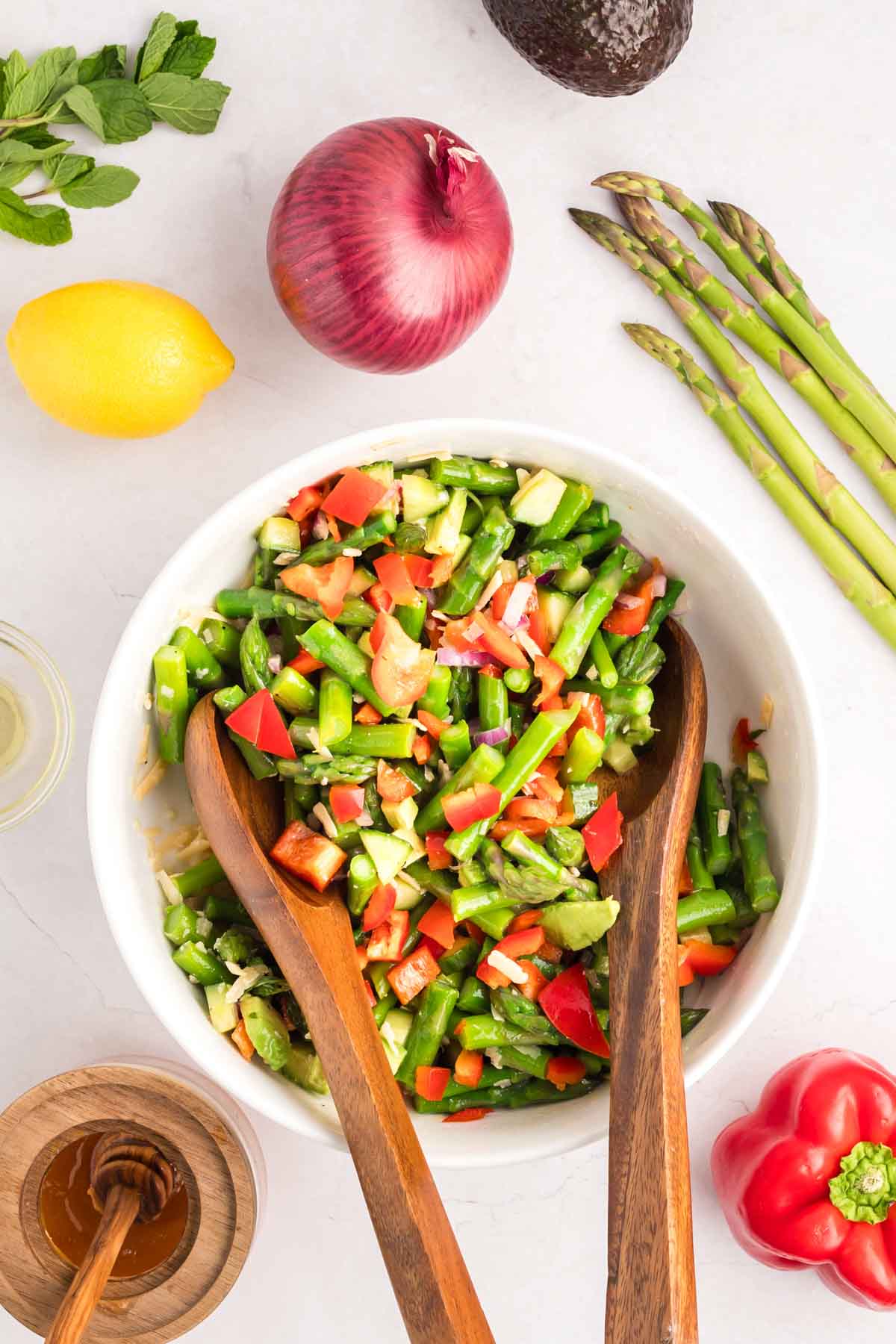 Cold Asparagus Salad with Lemon Vinaigrette