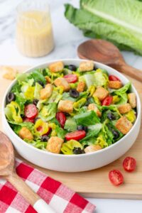 Classic Green Salad with Creamy Italian Dressing