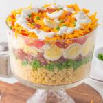 7 Layer Salad with Pasta